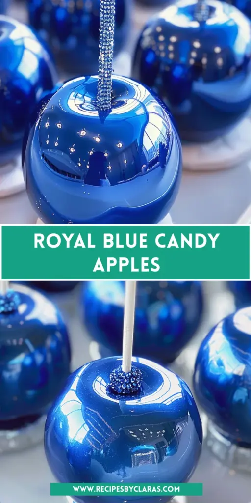 Royal Blue Candy Apples
