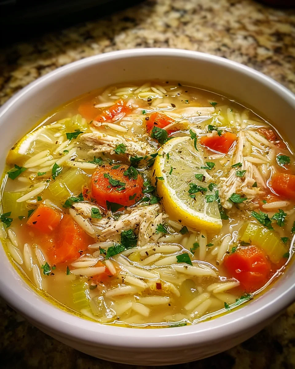 Greek-Inspired Lemon Chicken Orzo Soup: Try This Today!